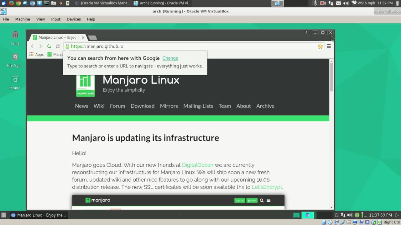 Manjaro Linux Challenge 4 Software Install