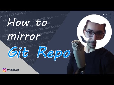 how to have a mirror git repo for your repos and updating them after every change in the main repo