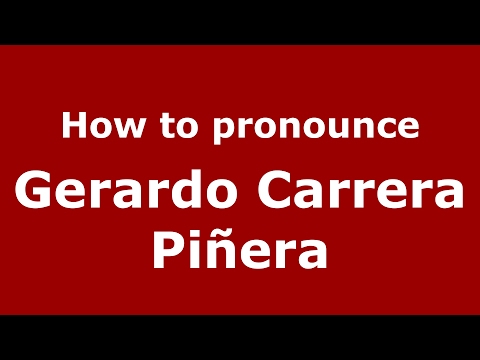 How to pronounce Gerardo Carrera Piñera (Spain/Spanish) - PronounceNames.com