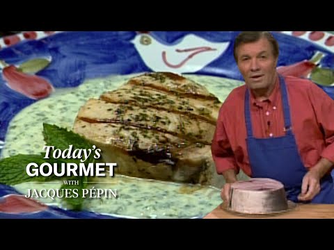 Jacques Pépin's Healthy Swordfish Steak with Spicy Yogurt Sauce Recipe | KQED