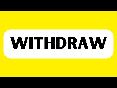 How to Pronounce Withdraw (Correctly)