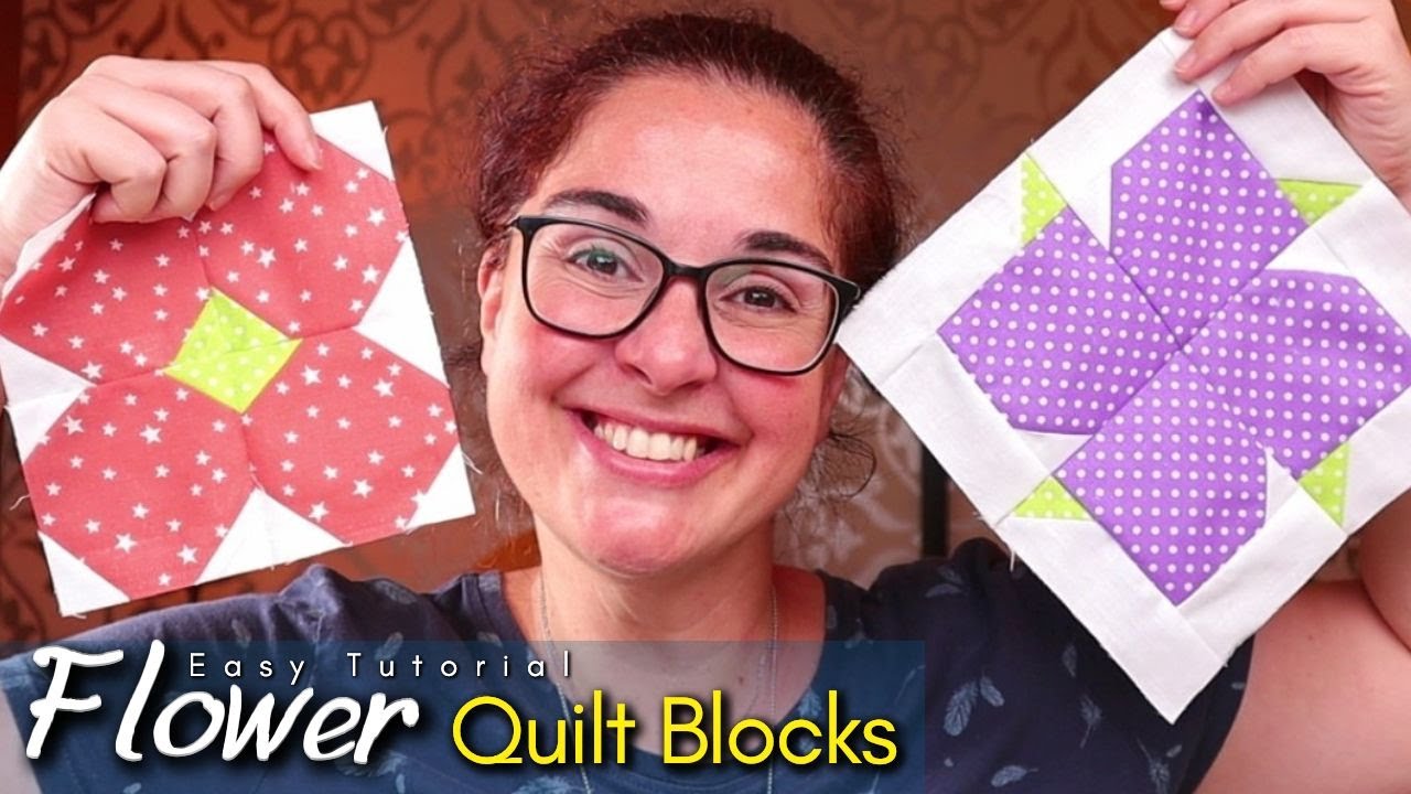 3 Easy Flower Quilt Blocks For Beginners