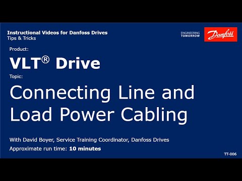 VLT® Drives: Connecting line and load power cables