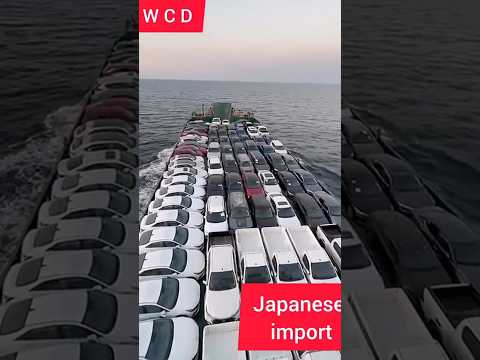 🤑 Japanese Cars import To Tamam Countries 😍 #tiktok #toyotashowroom #toyota