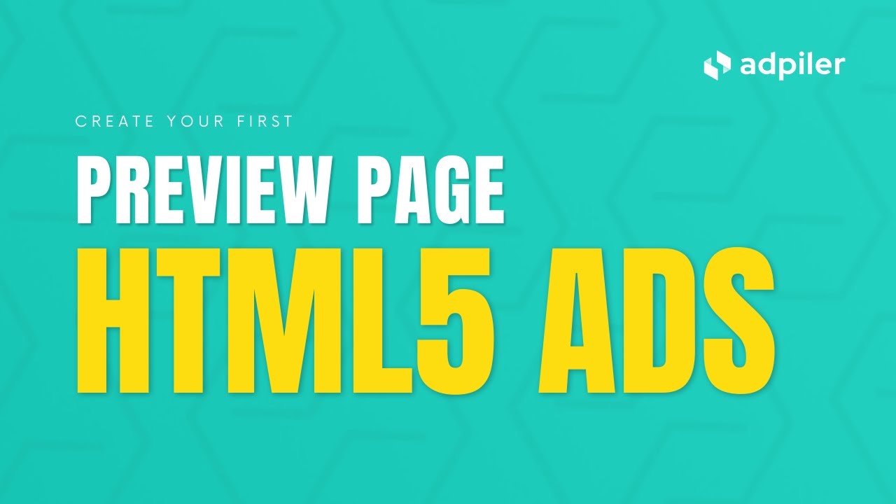 First Preview Page with HTML5 ads