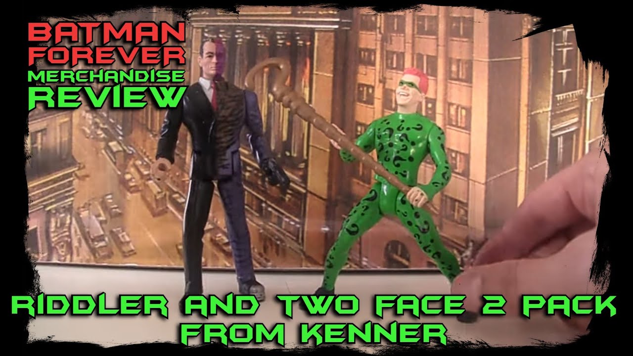Batman Forever Merchandise Review - Riddler and Two Face figures from Kenner