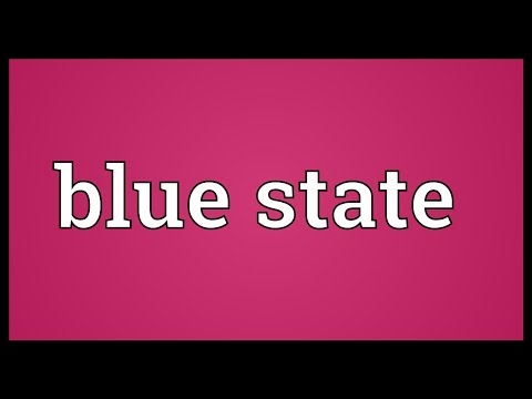 Blue state Meaning