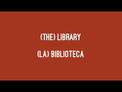 Spanish Word Of The Day: La Biblioteca