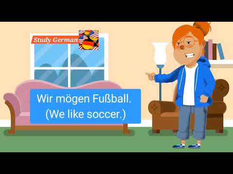 Verb mögen in english with sentence - translated
