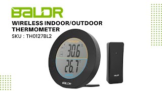 BALDR Wireless Indoor & Outdoor Thermometer (Black) | Gadget Hacks Shop