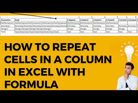How to repeat cell value x times in Excel | Repeat a value number of times in Excel with Formula