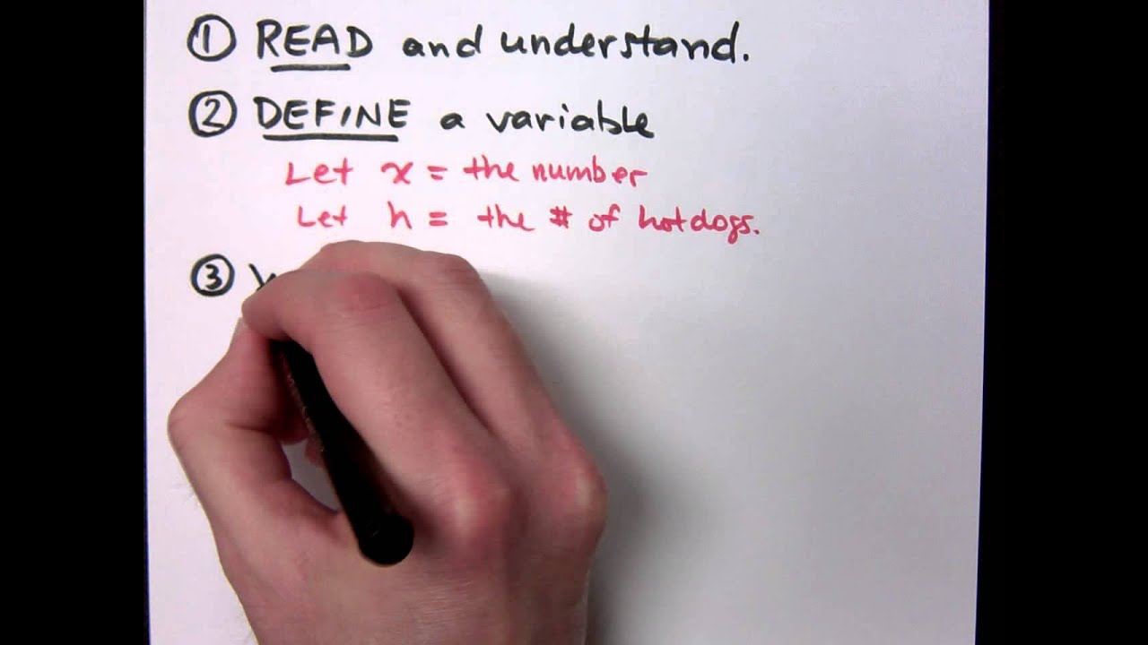 Beginning Algebra - Part 22 (Word Problems - The Steps)