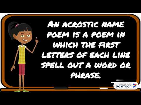 Acrostic Name Poem