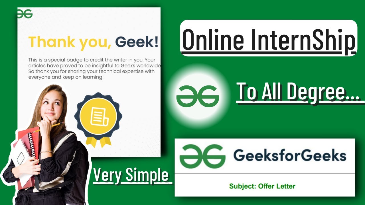 How to get an Online Internship at GeeksForGeeks!