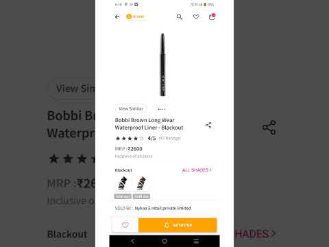 Bobbi brown long lasting kajal/liner/gel liner/high-end luxury kajal #bobbibrown #nykaa