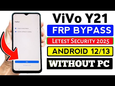Vivo Y21 Frp Bypass Android 12 New Security 2025 | Vivo Y21 (V2111) Google Account Bypass Without Pc