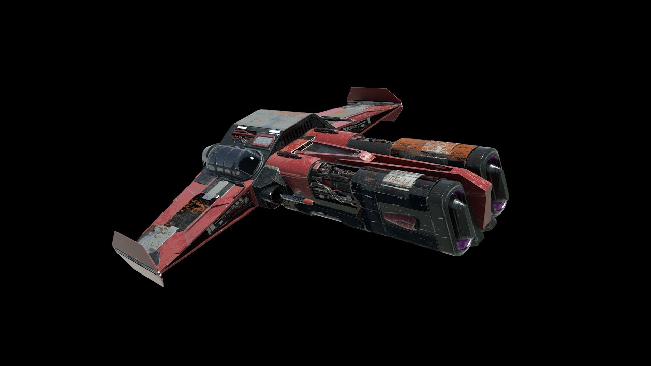 LearnSquared Spaceship Design Octane Render Turntable