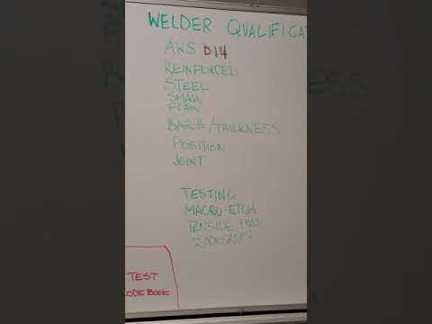 Welder Qualifications Lecture