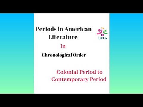 Periods in American Literature | Chronology of the American Literary Periods | English Literature