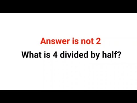 What is 4 divided by half? Answer is not 2. VIRAL MATH PROBLEM! #fastandeasymaths #math