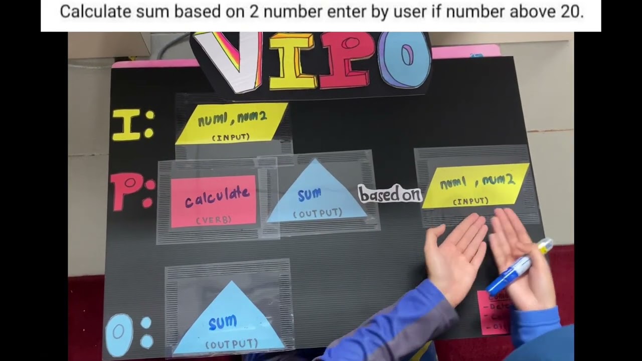 Simulation Problem Analysis in Programming: Visualisation Input Process Output (VIPO)
