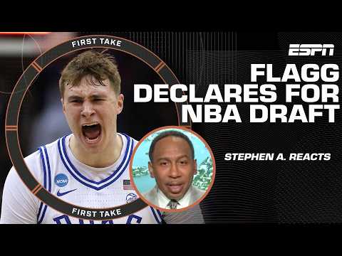 Cooper Flagg meldet sich für den NBA-Draft 2025 an 🚨 Stephen A. reagiert | Erste Aufnahme