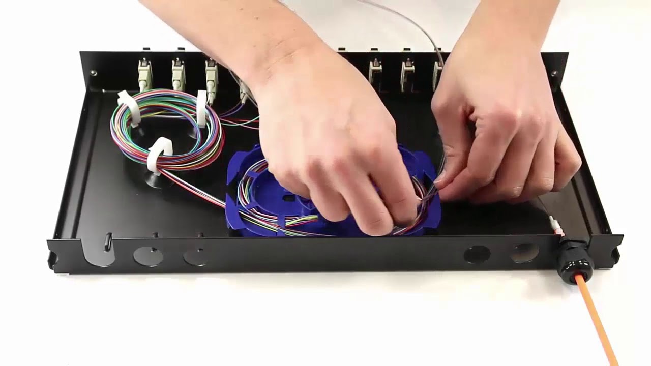 Fibre routing inside a patchpanel
