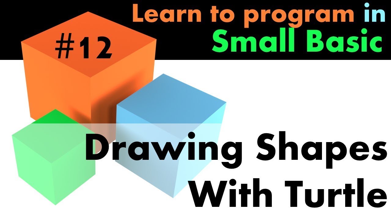 #12 Learn Small Basic Programming - Drawing Shapes (Flag Project)