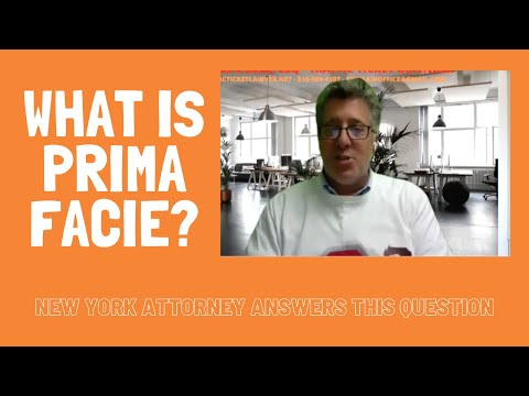What Is The Legal Term Prima Facie