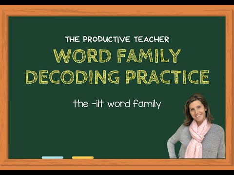 Word Maker: ilt Word Family