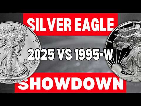 Coins 101: 2025 Silver Eagle vs. 1995-W: A Collector's Showdown #coincollecting #numismatics