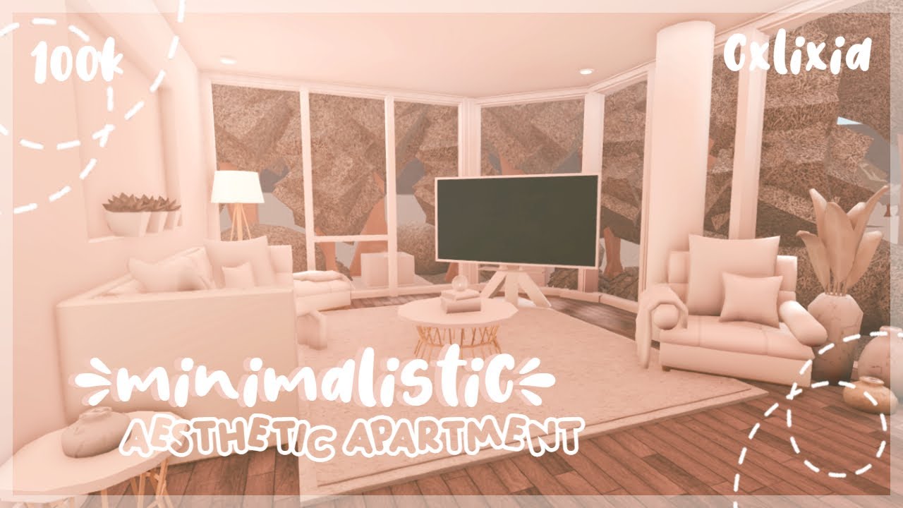 100k Minimalistic Modern Apartment | Bloxburg House Build
