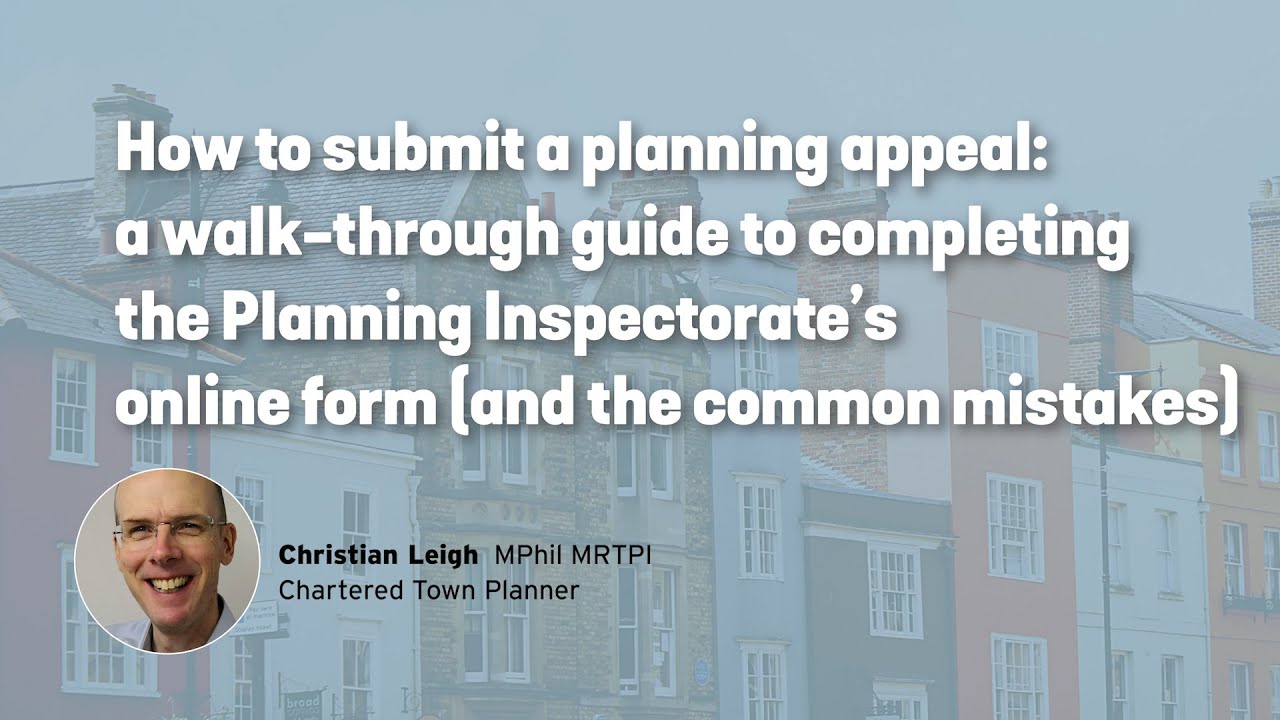 How to make a town planning appeal: complete walk-through of the Planning Inspectorate's online form