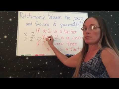 Relationship between the zero roots and the factors of a polynomial