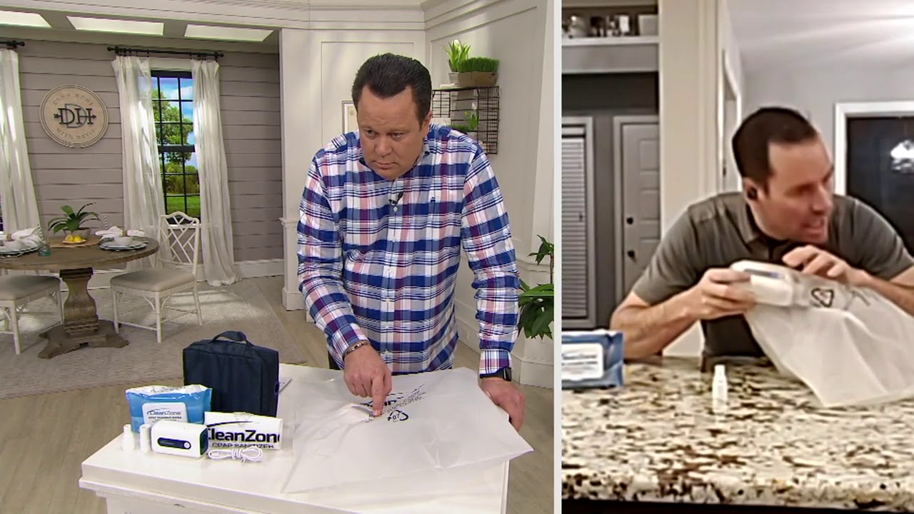 Clean Zone CPAP Cleaner & Sanitizer with 62 Cleansing Wipes on QVC