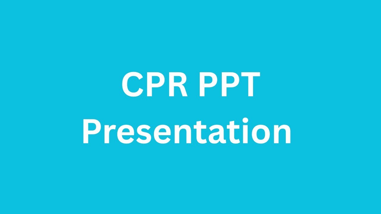 CPR PPT Presentation Seminar Free Download