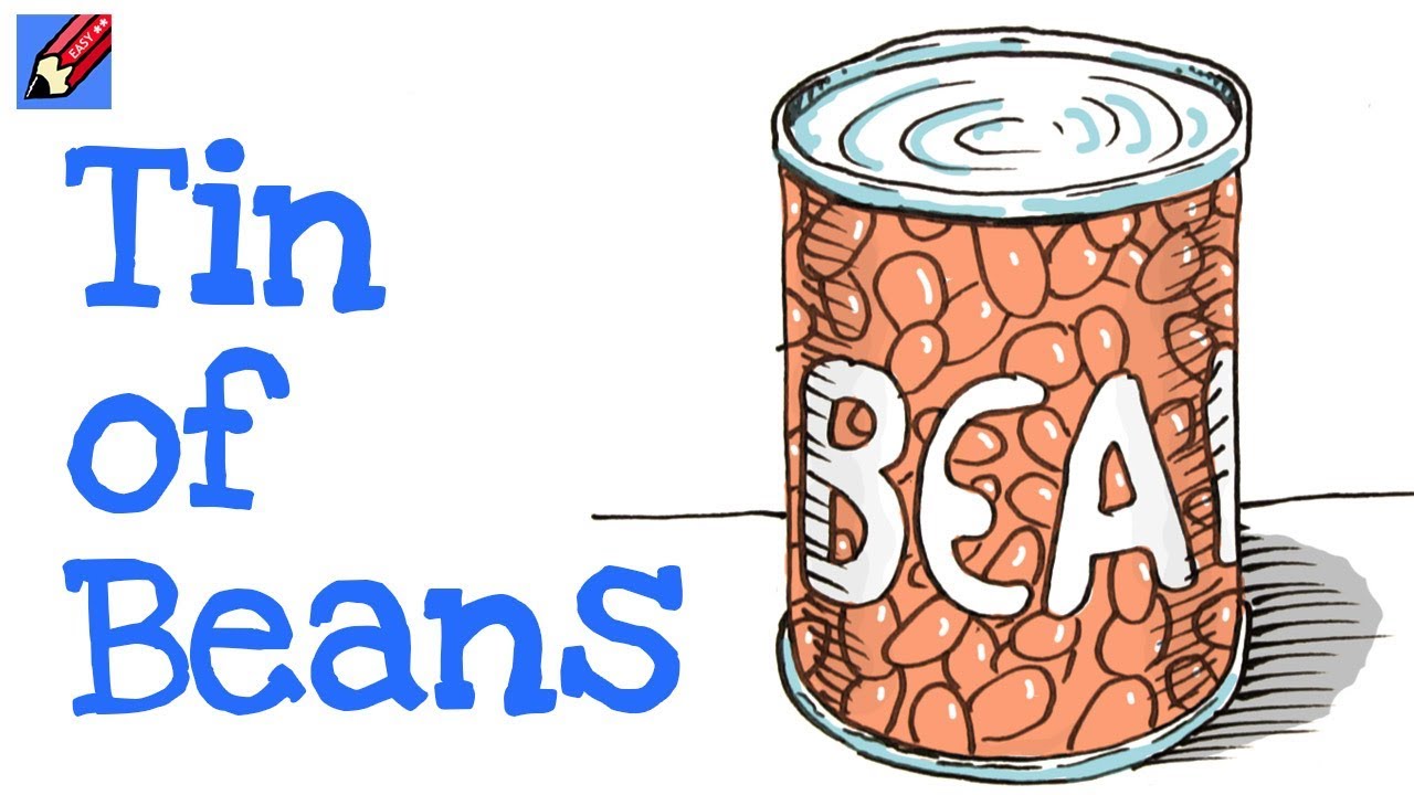 How to draw a Can of Beans Real Easy