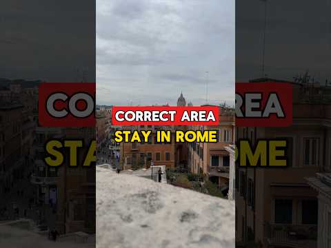 What is the best area to stay in Rome Italy #rometravel #travelguide #italytravel