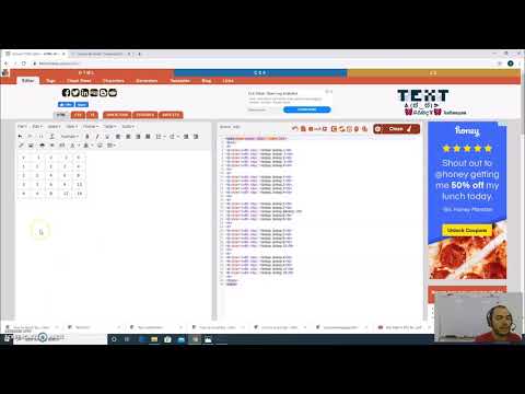using a WYSIWYG editor to edit html code