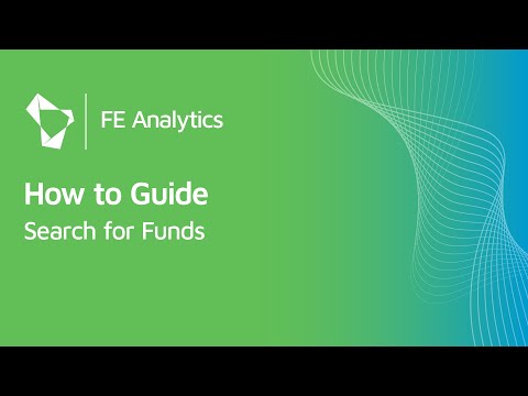 FE Analytics How to Guide - Searching for Funds