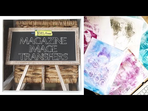 Gel Press 1-Step Fashion Magazine Image Transfers by Sally Lynn MacDonald