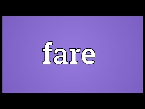 Fare Meaning