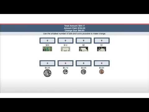 USPS: Q12 | In this experience, you will use the smallest number of bills and coins to make change