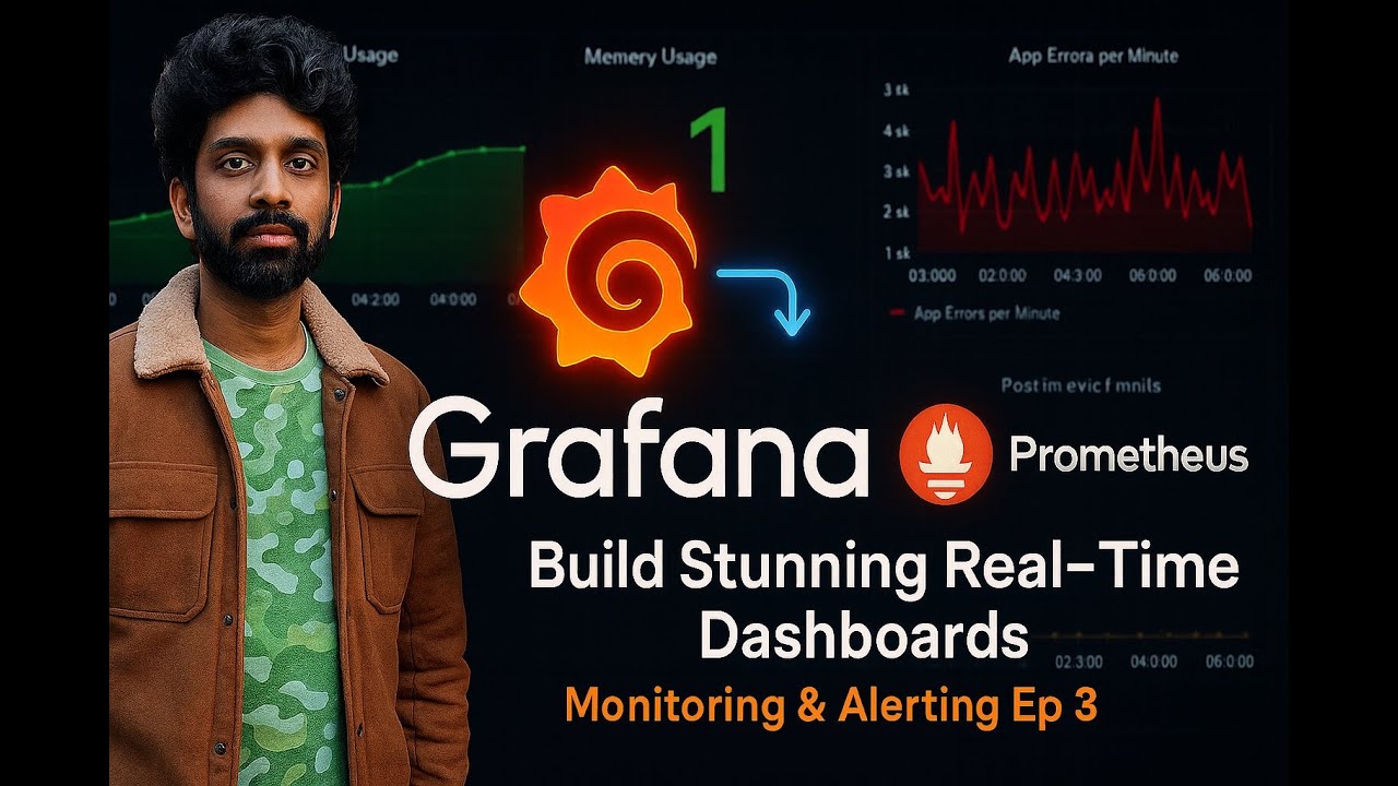 Ep3 Build Real-Time Grafana Dashboards  | Visualize Prometheus Metrics Like a Pro