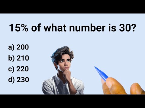 15% of What Number is 30βοΈ| Percent Word Problem Explained