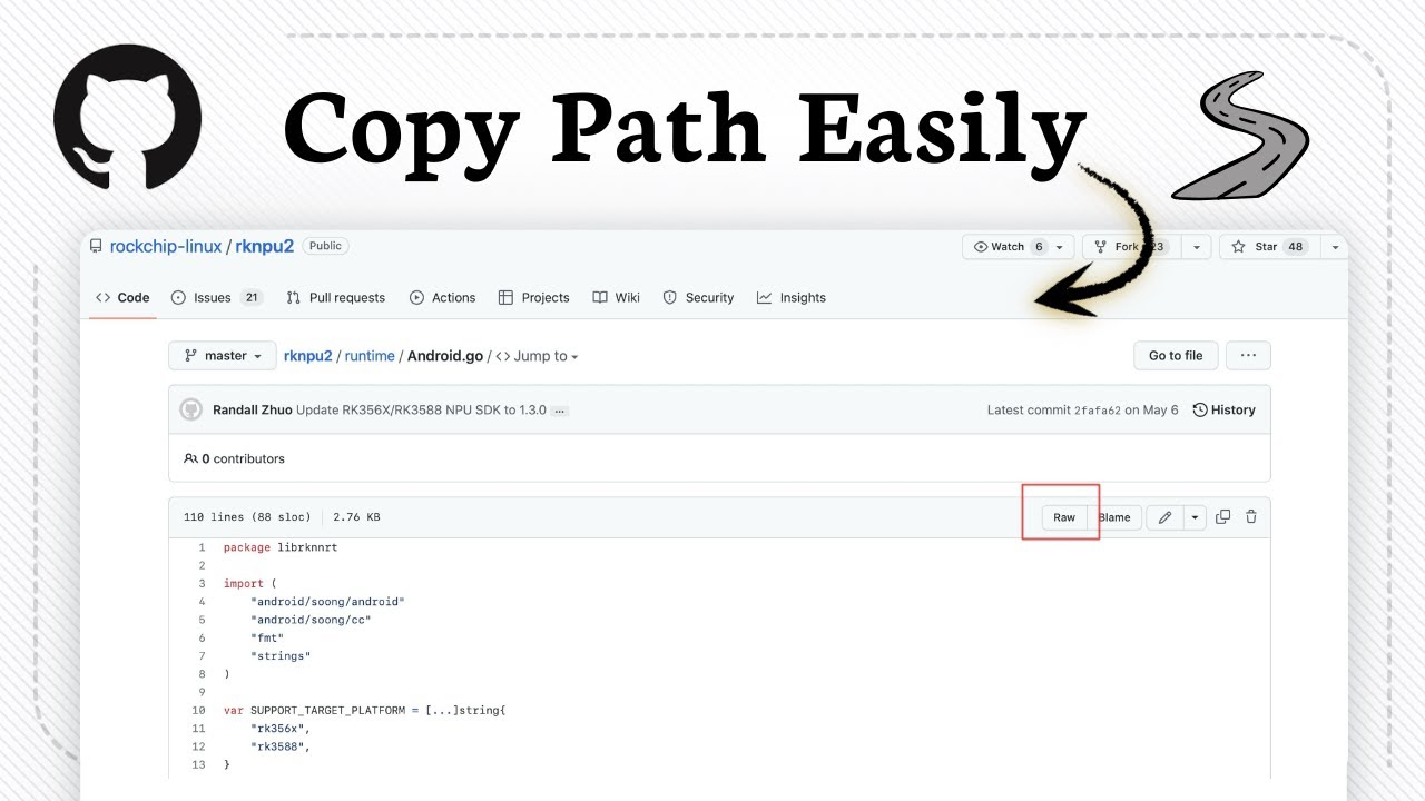 how to copy the file path from GitHub (Locate Easily)