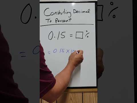 Converting Decimal To Percent #math #mathematics #maths #decimal #percentage