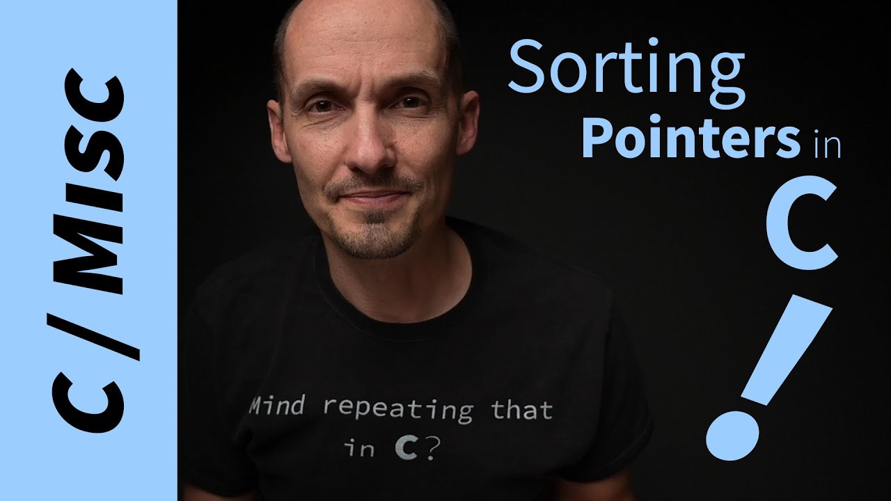 Sorting in C: Why the double pointers when sorting pointers? (qsort)