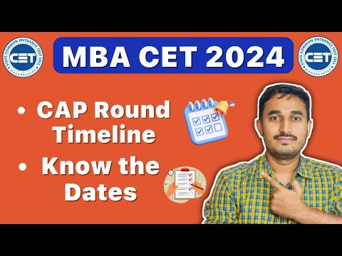 MBA/MMS CET 2024 - CAP Rounds Timeline | Know the Dates