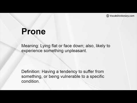 Prone Meaning